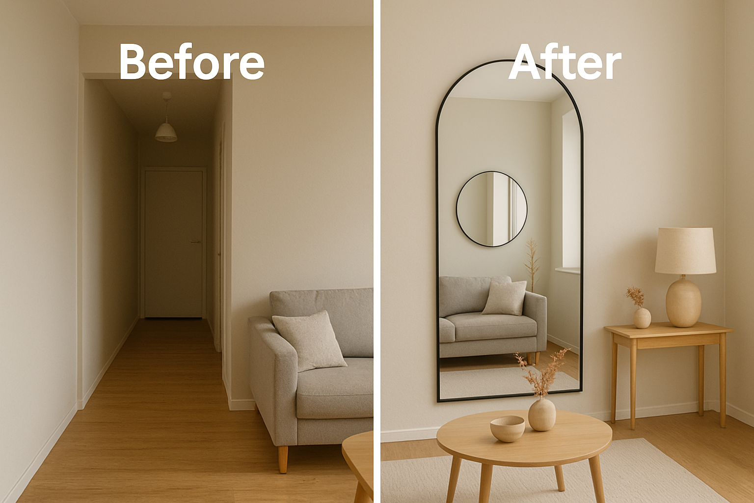 Before and After: Transforming Rooms with Statement Mirrors ...
