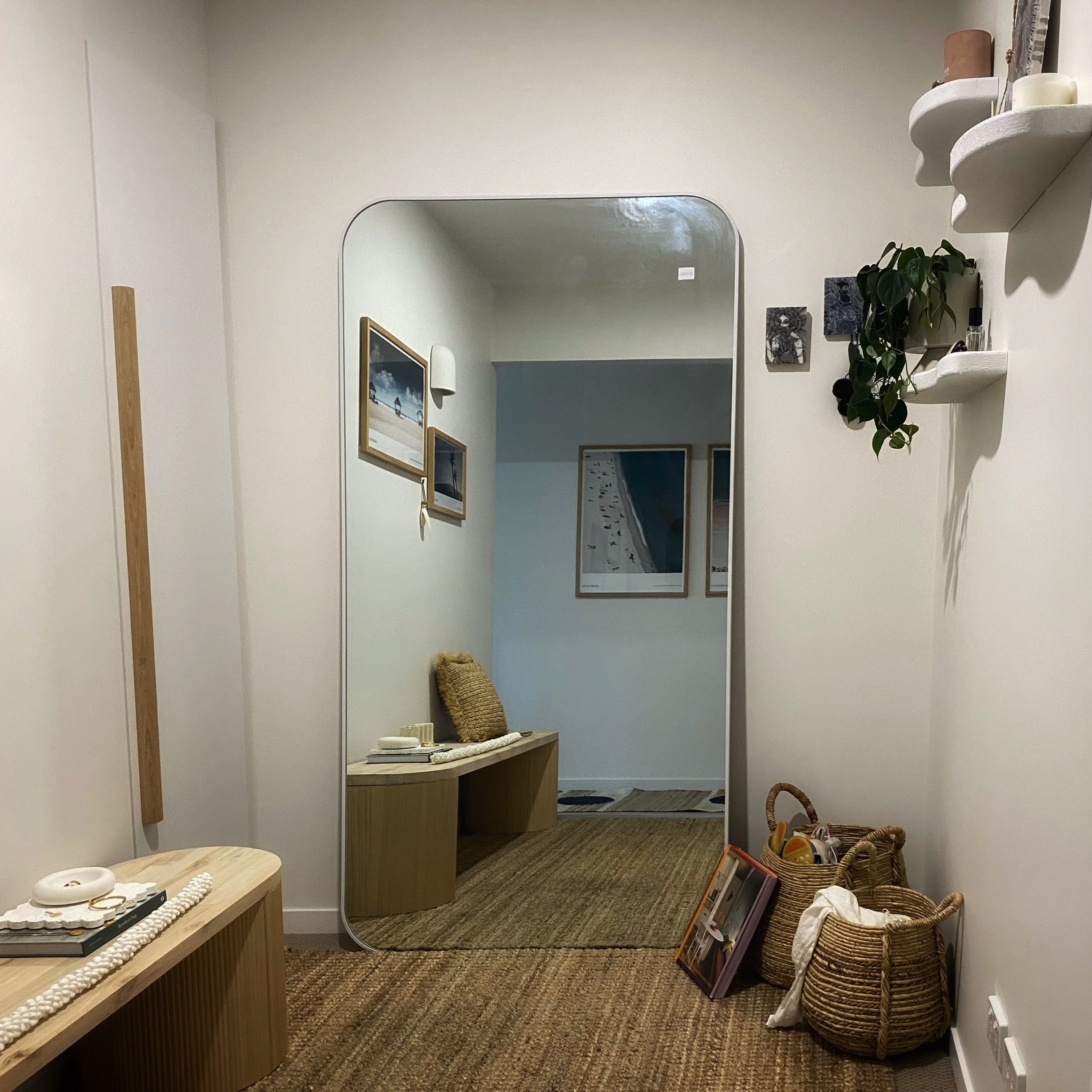 PINNACLE Large Rectangular Curved Mirror · Queensland Mirrors