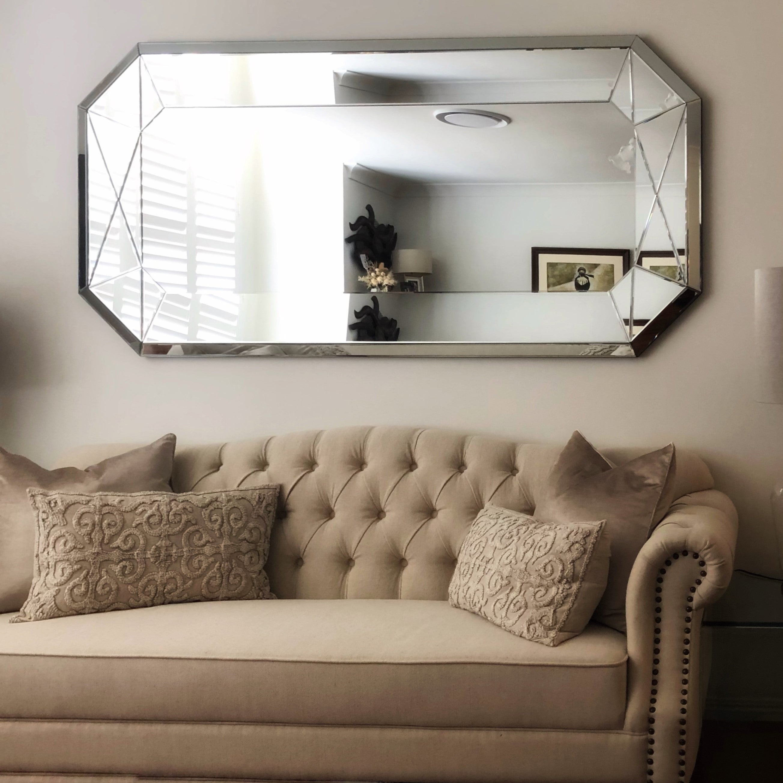 Geo 3D European Mirror size 200x100cm · Queensland Mirrors